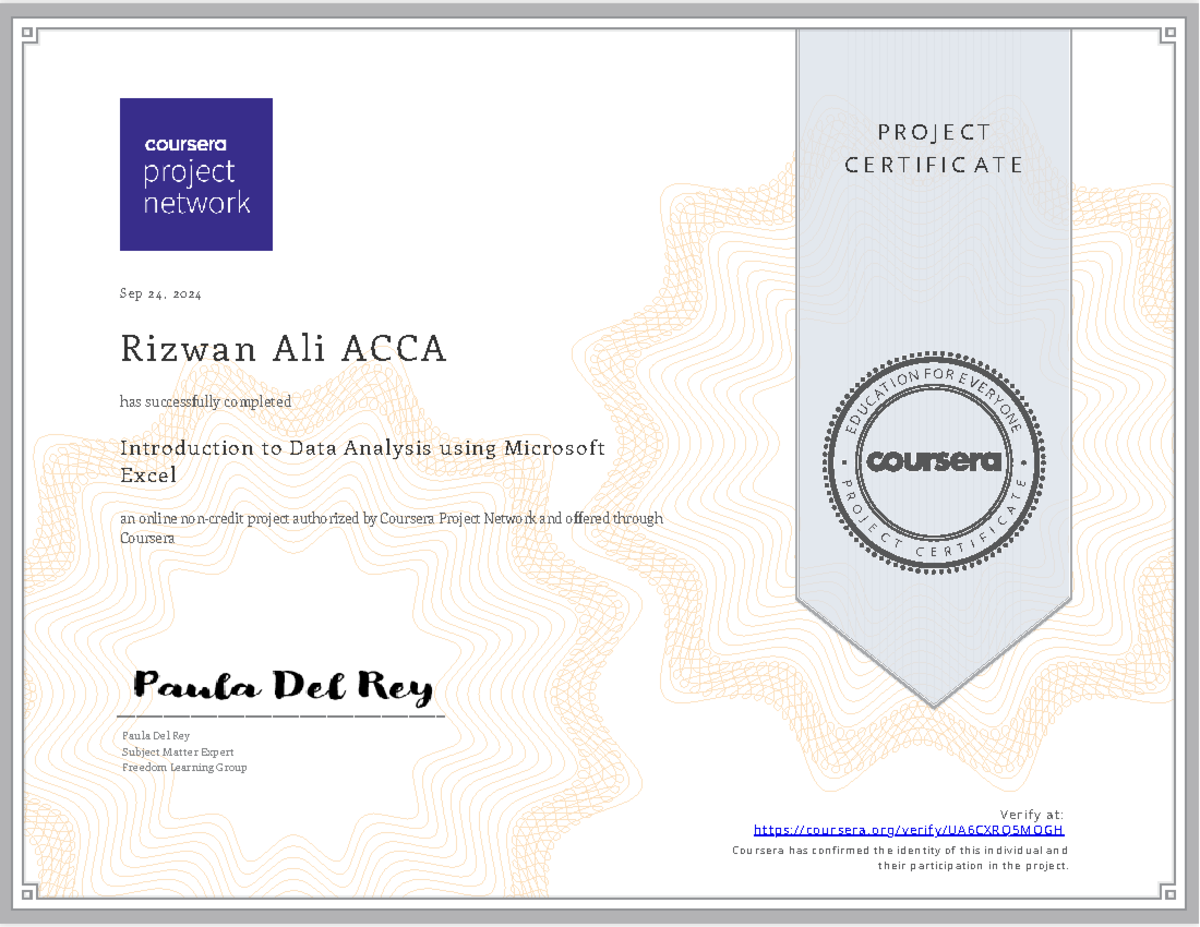 Project Certificate: Intro to Data Analysis - Coursera Completion - Studocu