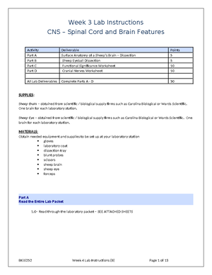Week 4 Lab - Chem week 4 lab - OL Lab 7: Ideal Gas Law Learning Objectives Explain the physical ...