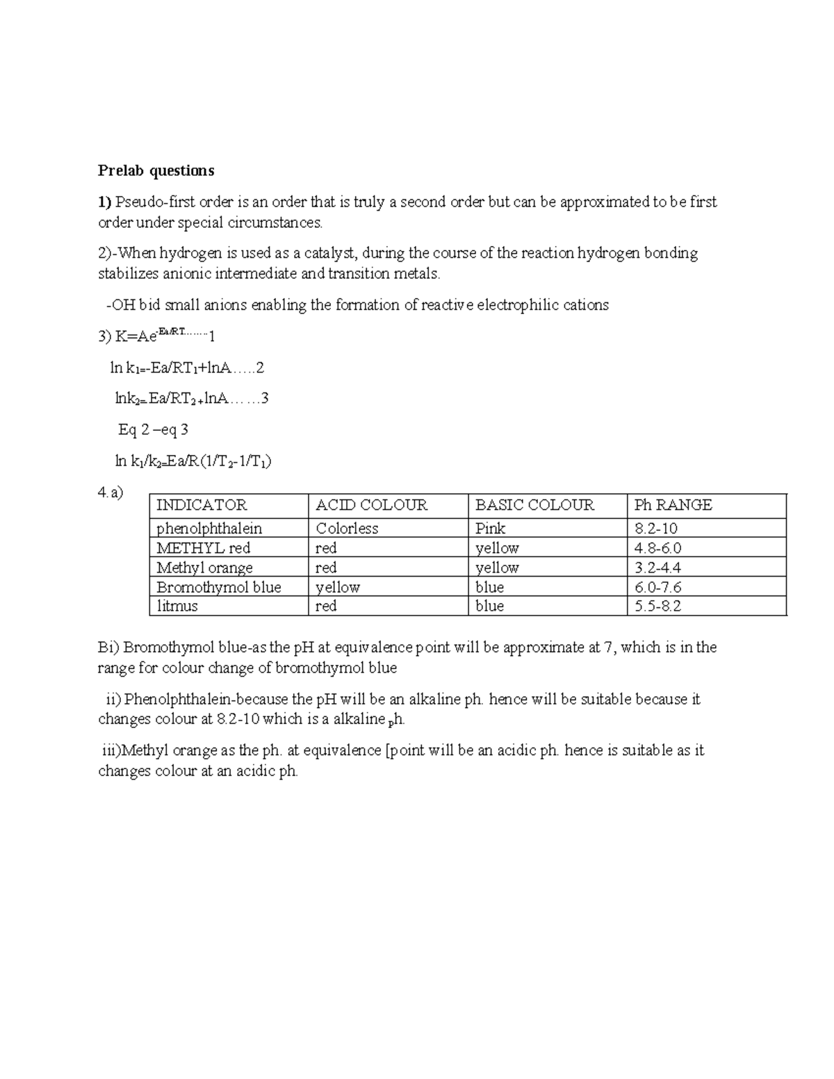 Experiment 9 - Lab Report: Prelab Questions and Analysis - Studocu