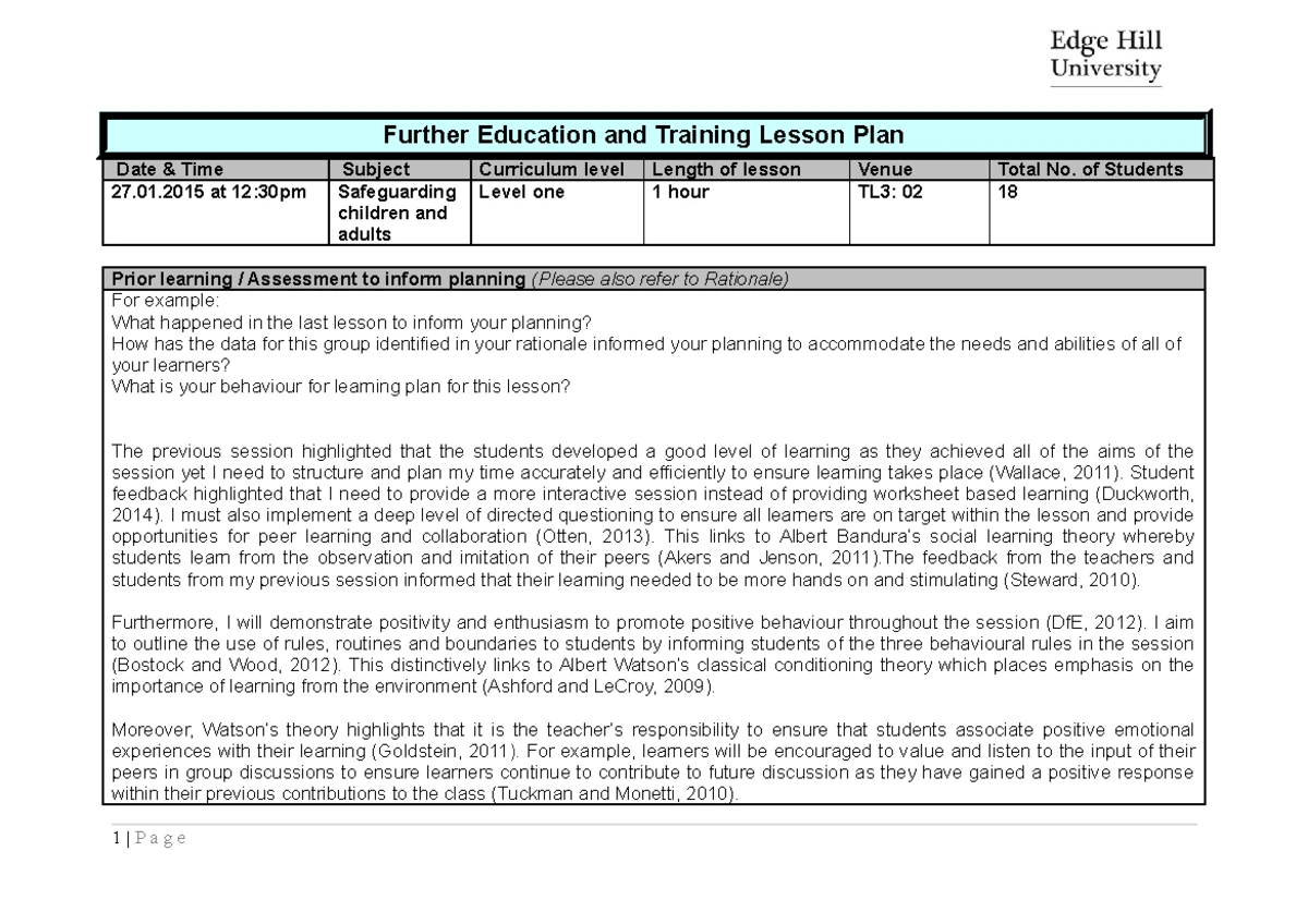 Revision pack - level 3 - safeguarding - Level 3 Early Years Educator ...