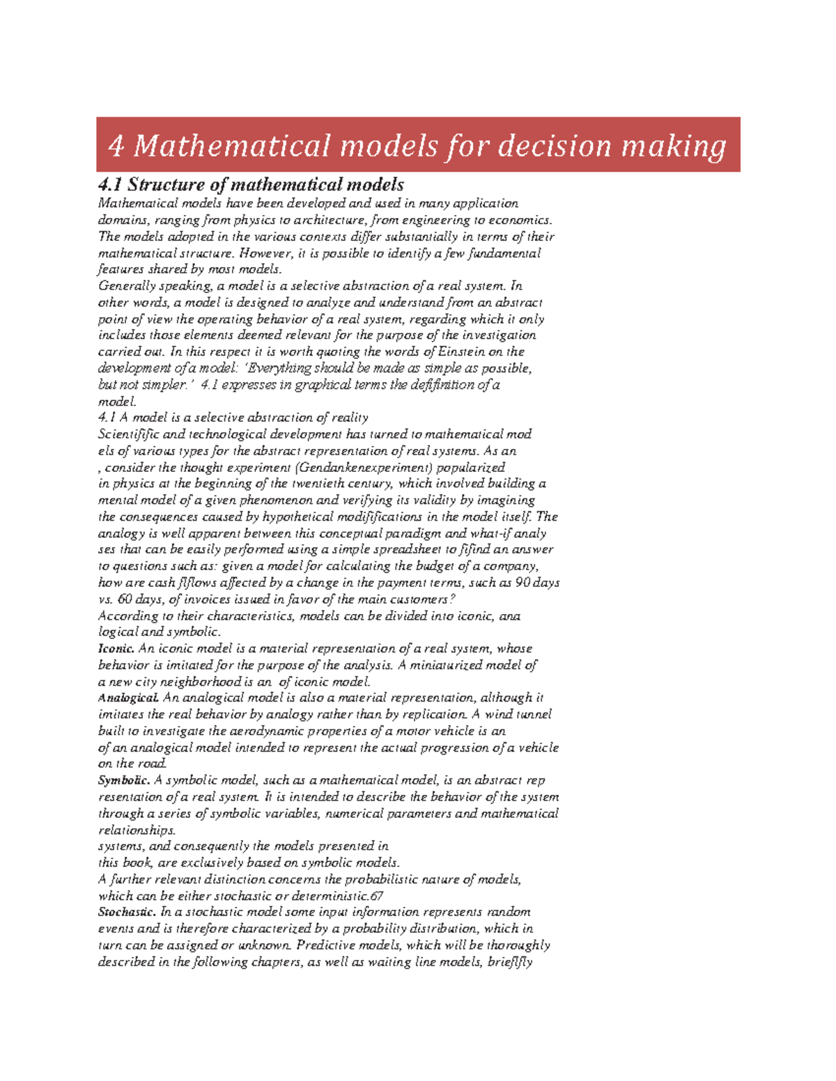 Mathematical Models for Decision Making: Key Concepts and Applications ...