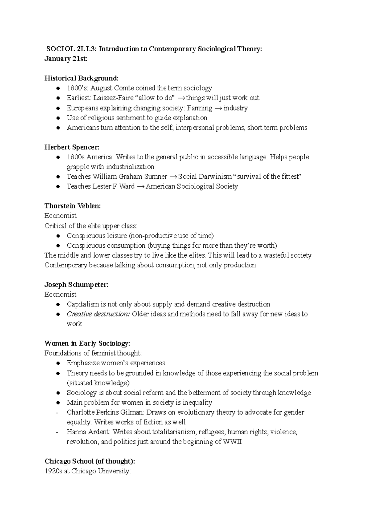 SOCIOL 2LL3: Intro to Contemporary Sociological Theory Tutorials (2025 ...