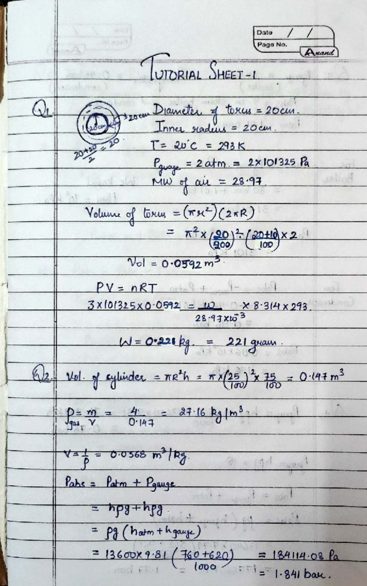 Solution Tutorial Sheets for Course Code: X x mo tt wpO Bd m 5q 0 apu PM - Studocu