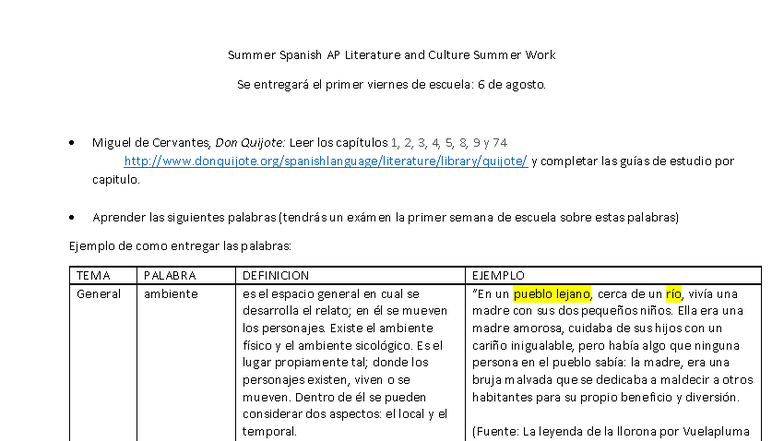 AP Spanish Literature & Culture: Don Quijote Study Guide & Exam Prep ...