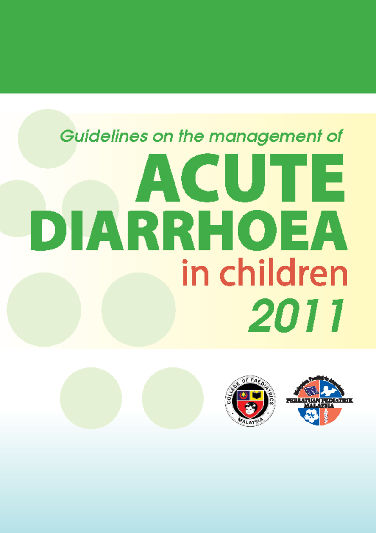 Guidelines for Management of Acute Gastroenteritis in Children - AMMCOP ...