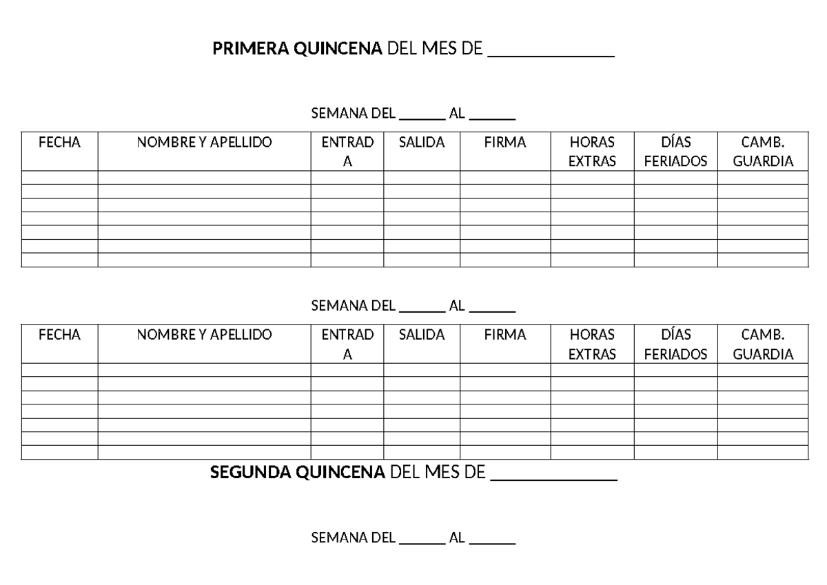Galpon Horario - Religión - PRIMERA QUINCENA DEL MES DE ...