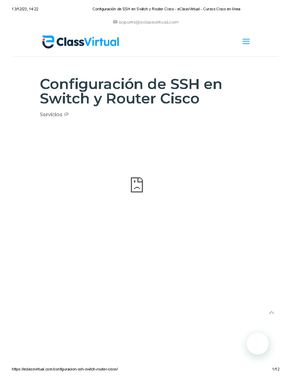 Configuración de SSH en Switch y Router Cisco - Conguración de SSH en ...