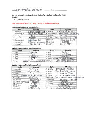 BIO 202 Module 7 Medical Terminology Female Reproductive System ...
