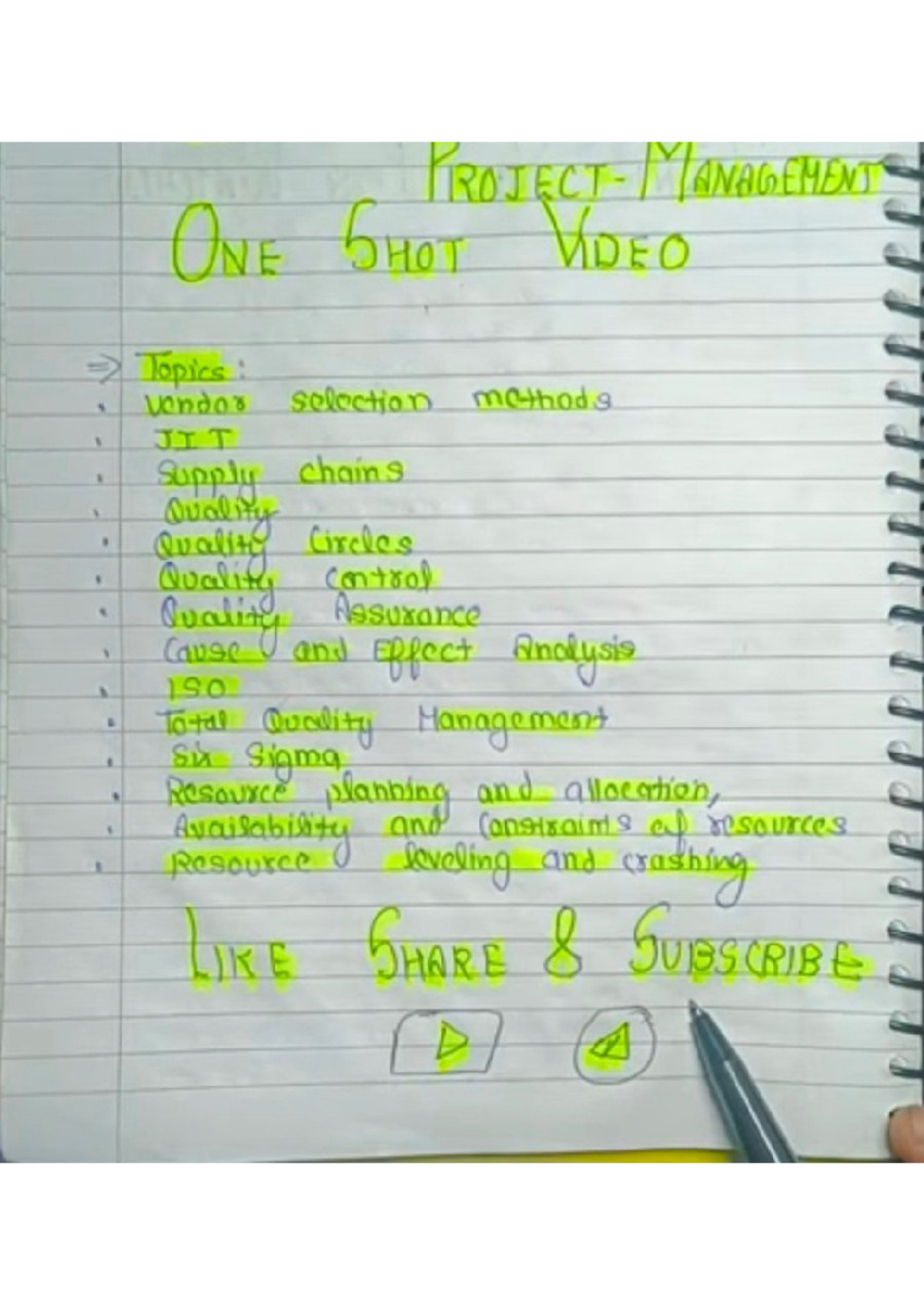 Project Management (Unit 3): Vendor Selection & Quality Assurance ...