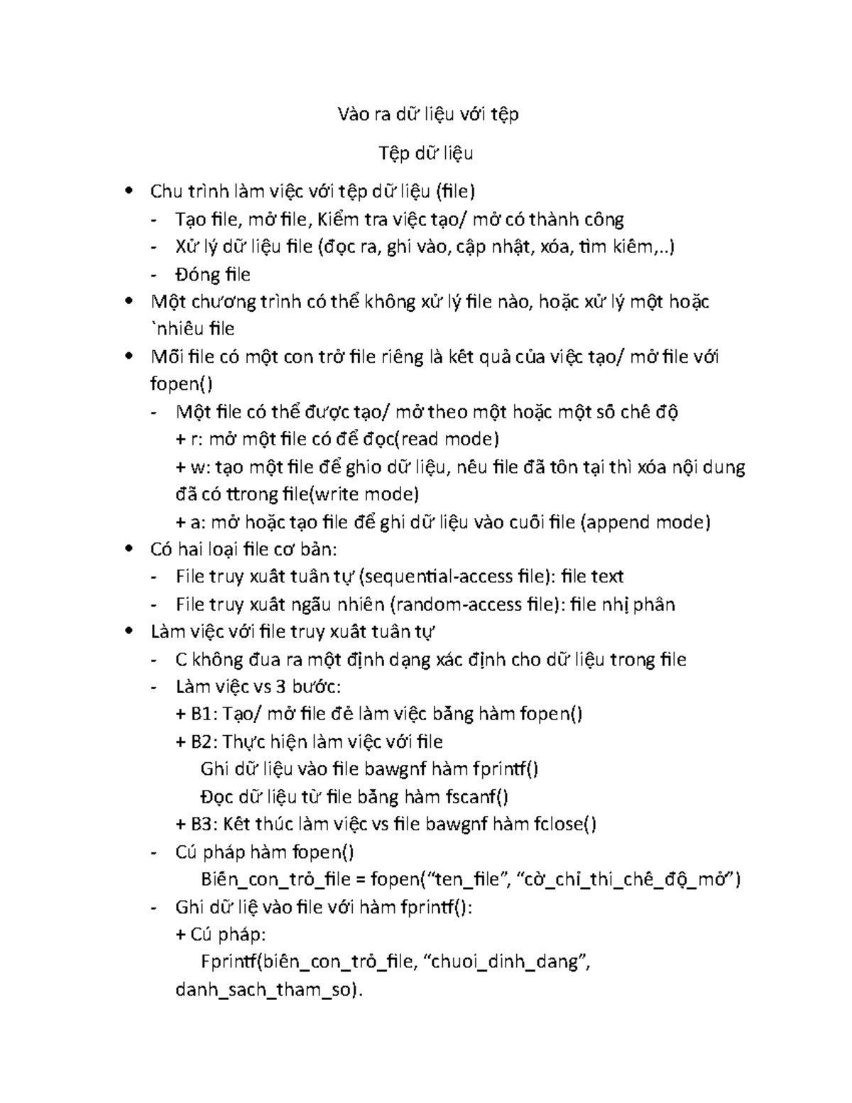 Vào ra dữ liệu với tệp - Vào ra d li u v i t pữ ệ ớ ệ T p d li uệ ữ ệ ...