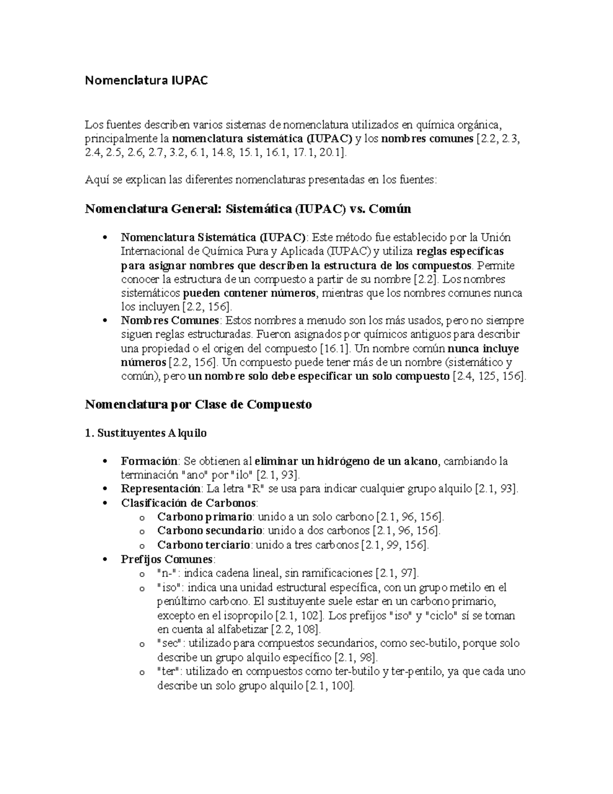 Nomenclatura IUPAC en Química Orgánica: Reglas y Ejemplos - Studocu