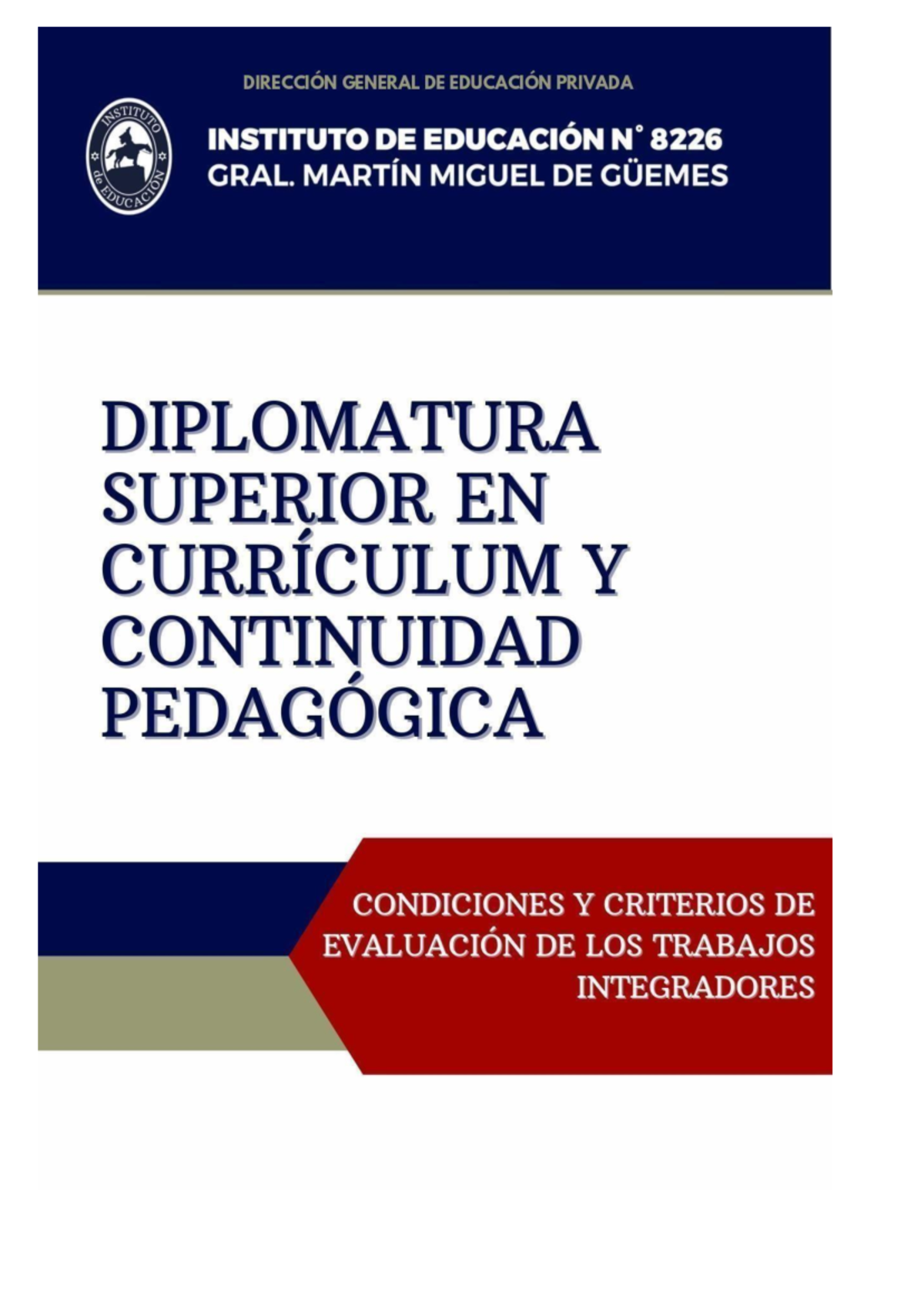 Trabajo Integrador Módulo VI: El Currículum Integrado y Enseñanza - Studocu