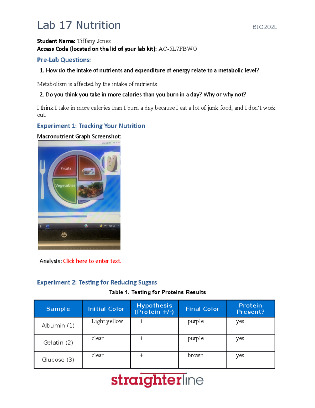 BIO202L+Lab+17+Upload+Document - Student Name: Tiffany Jones Access ...