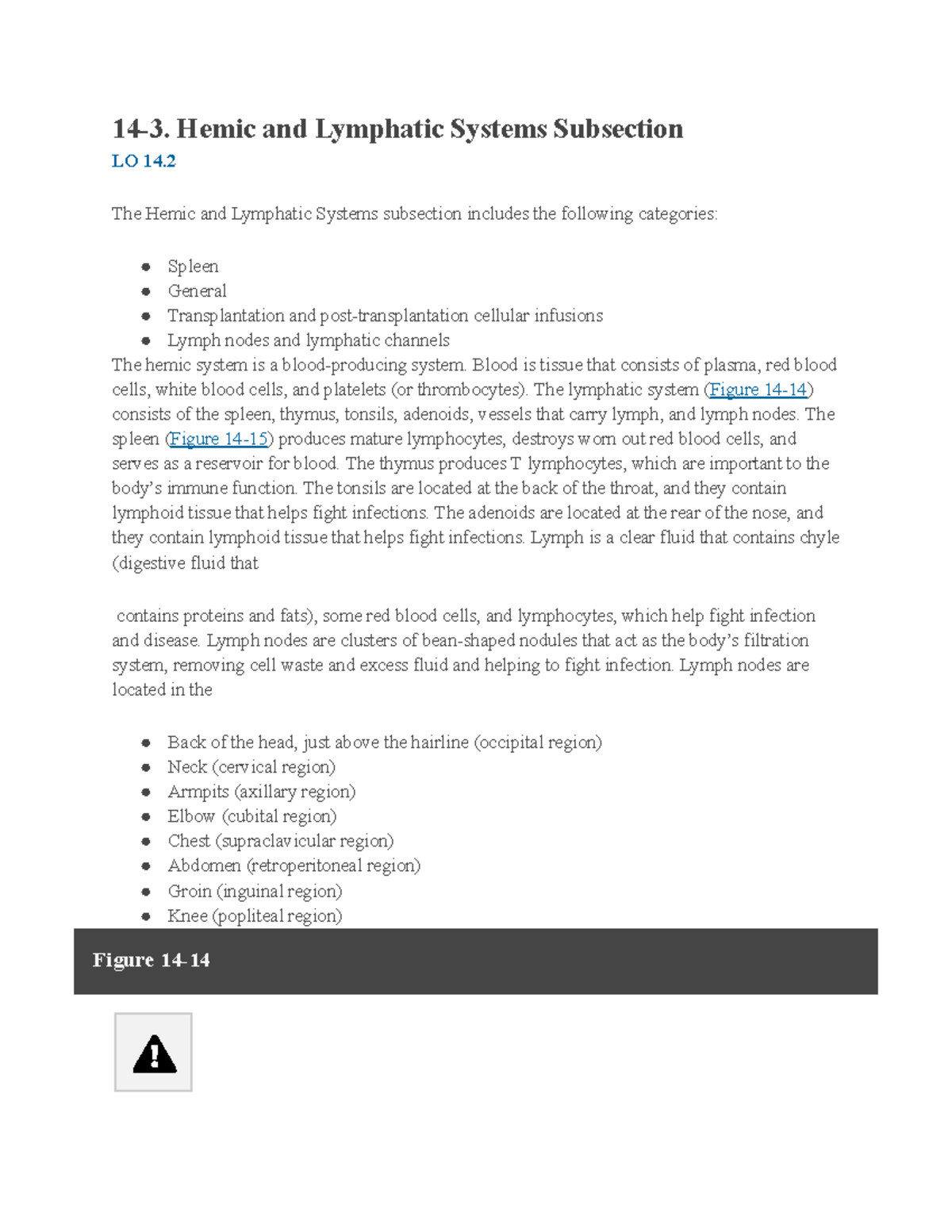 Hemic and Lymphatic Systems Overview - CH 14, Sec 3 Notes - Studocu