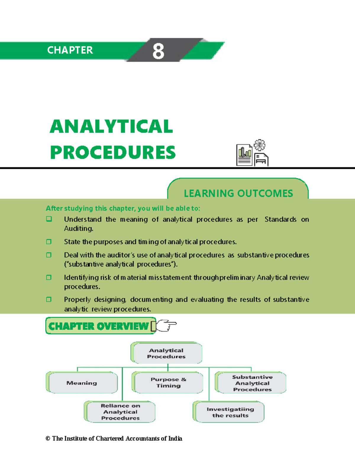 Chapter 8 - Analytical procedures - LEARNING OUTCOMES ANALYTICAL ...