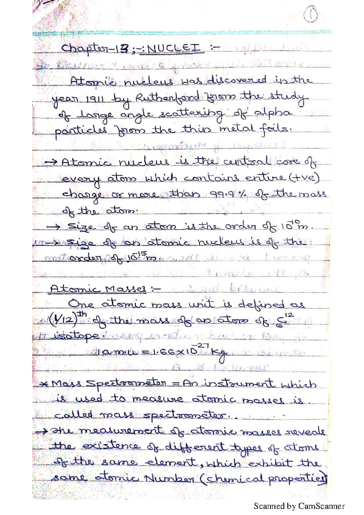 Ch-13: NUCLEI - Understanding Atomic Structure and Binding Energy - Studocu