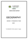 [Solved] How to write the geography research task grade 11 load ...