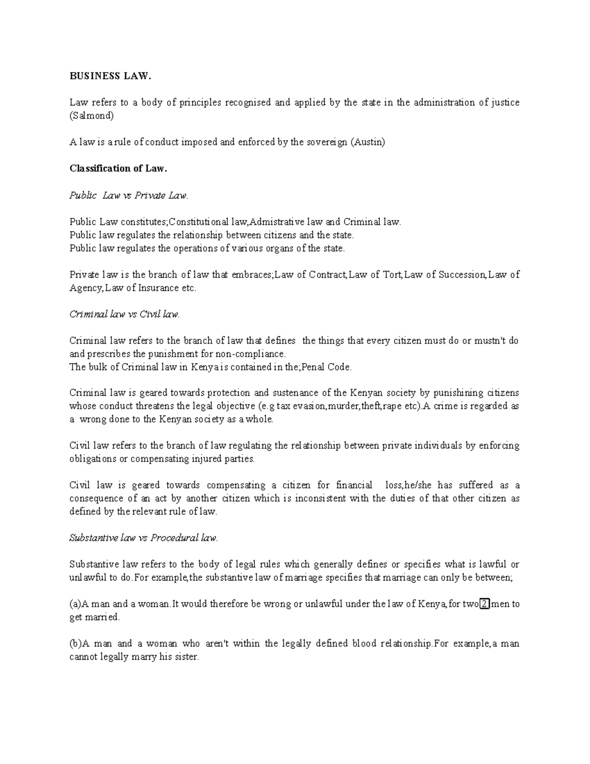 Business Law: Principles, Classifications, and Key Concepts Explained ...