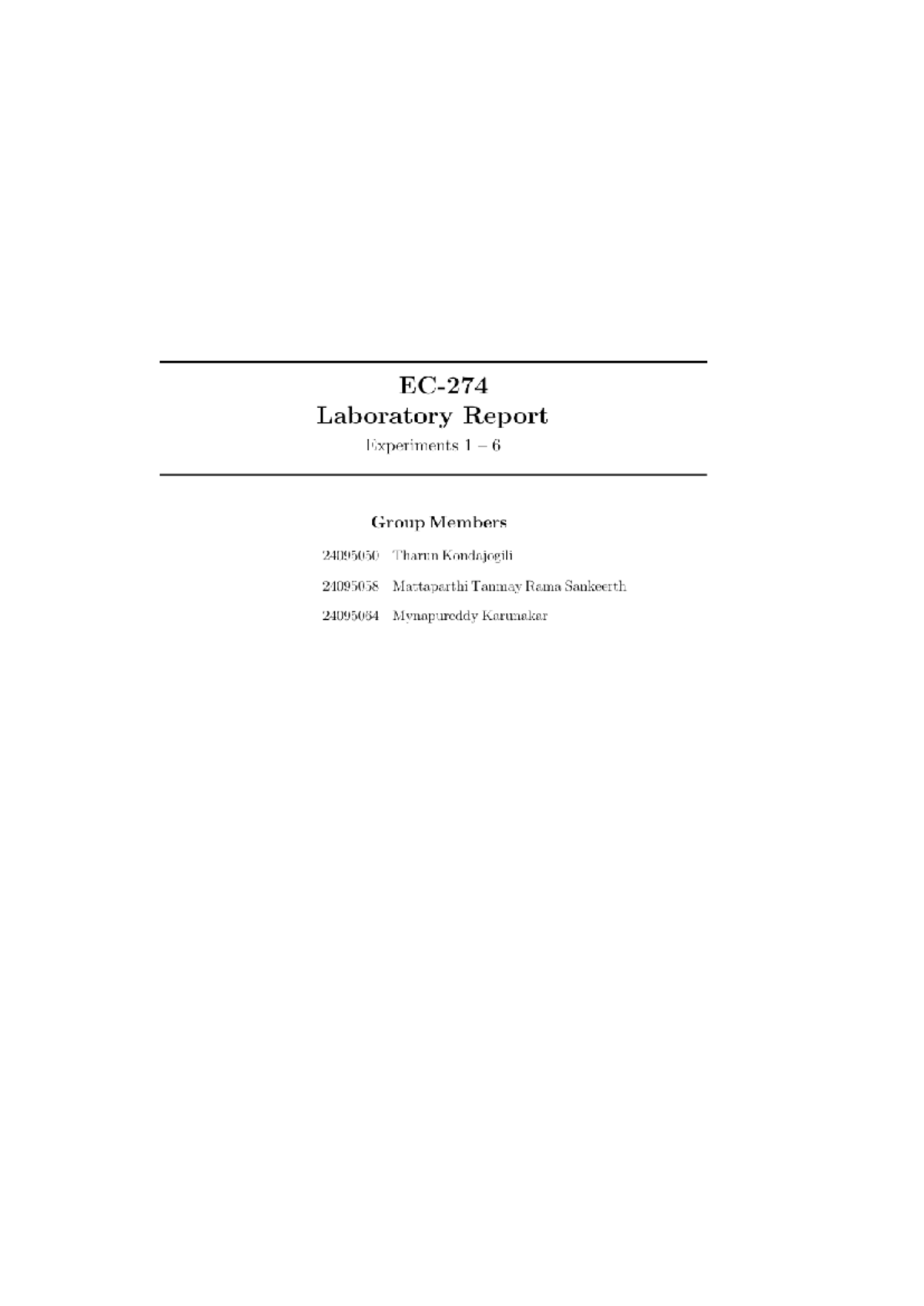 LAB REPORT: AN ANALYSIS OF MOSFET CHARACTERISTICS AND AMPLIFIERS - Studocu