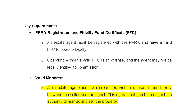 Key Requirements for Estate Agent Commission: PPRA & FFC Guidelines ...
