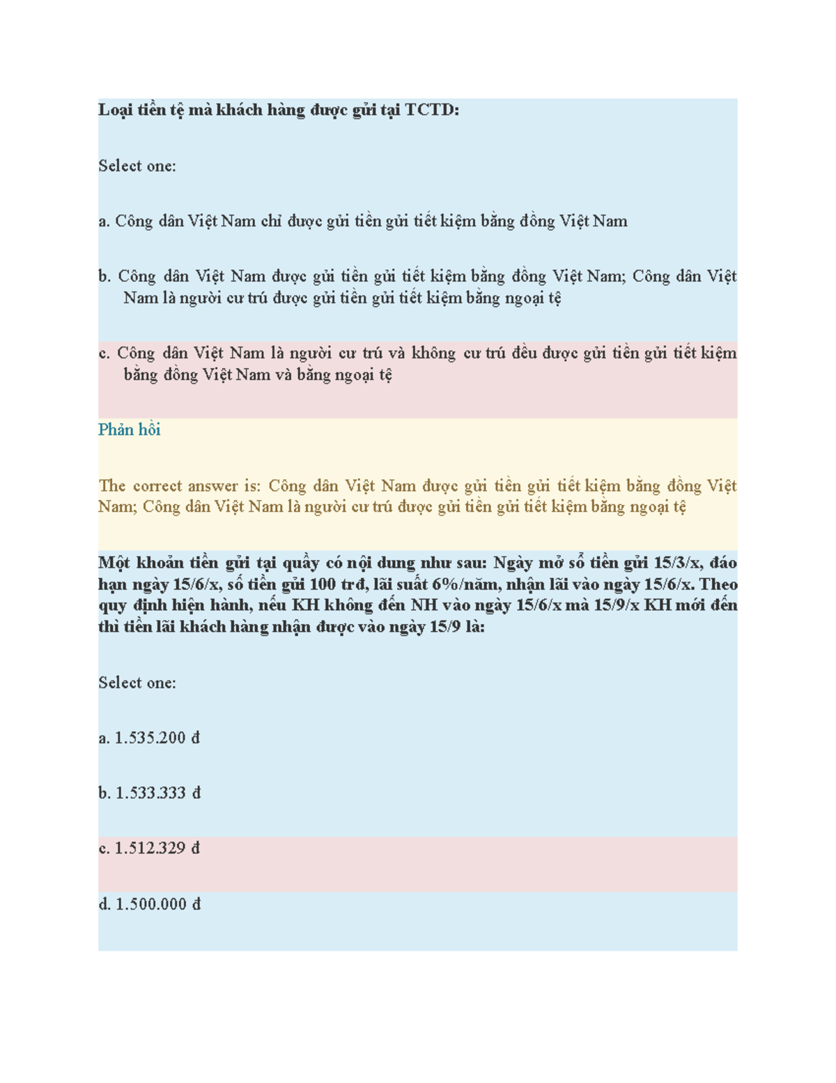 KTNH bao gk 10đ vs ck 8đ - sdsdsd - Loại tiền tệ mà khách hàng được gửi ...