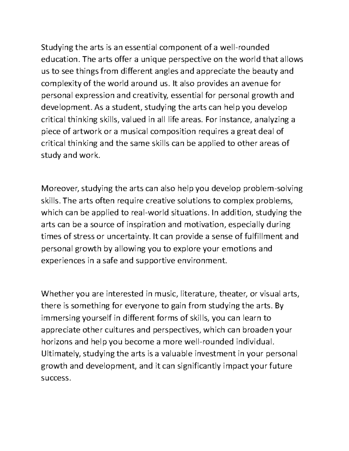 What is Art - This essay expresses personal opinions about art ...