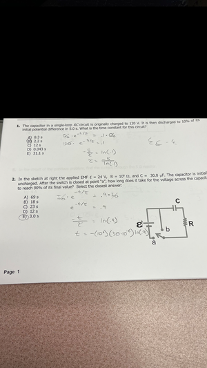 Practice Common Exam 1, Phys121, Fall 2022 - Practice Physics 121 ...