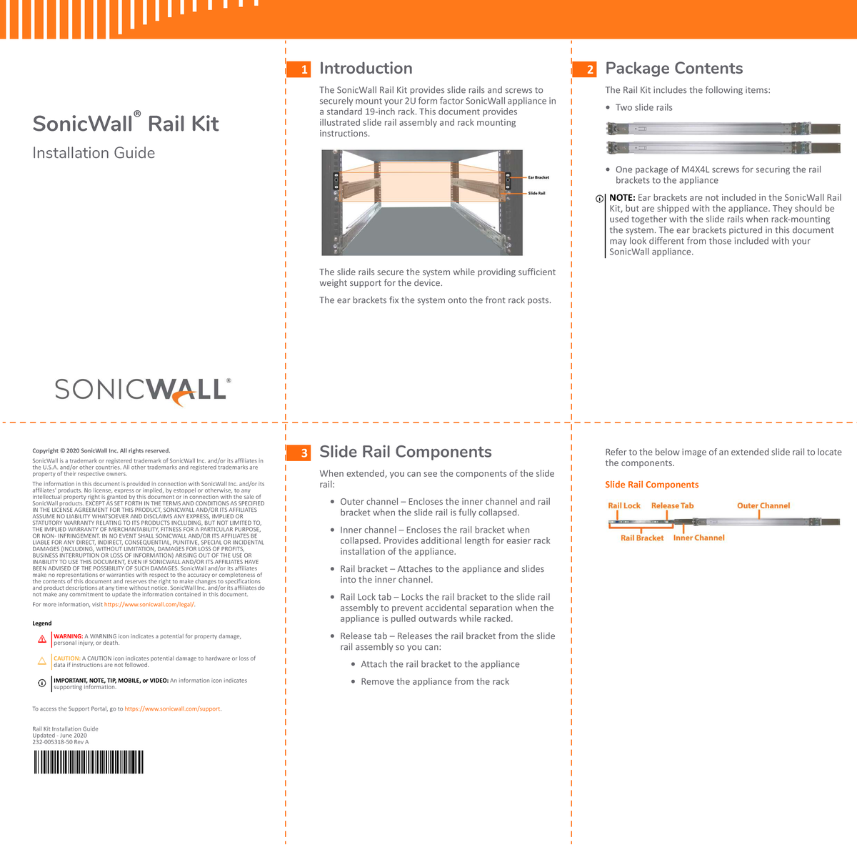 SonicWall Rail Kit Installation Guide (Rev A) - Studocu