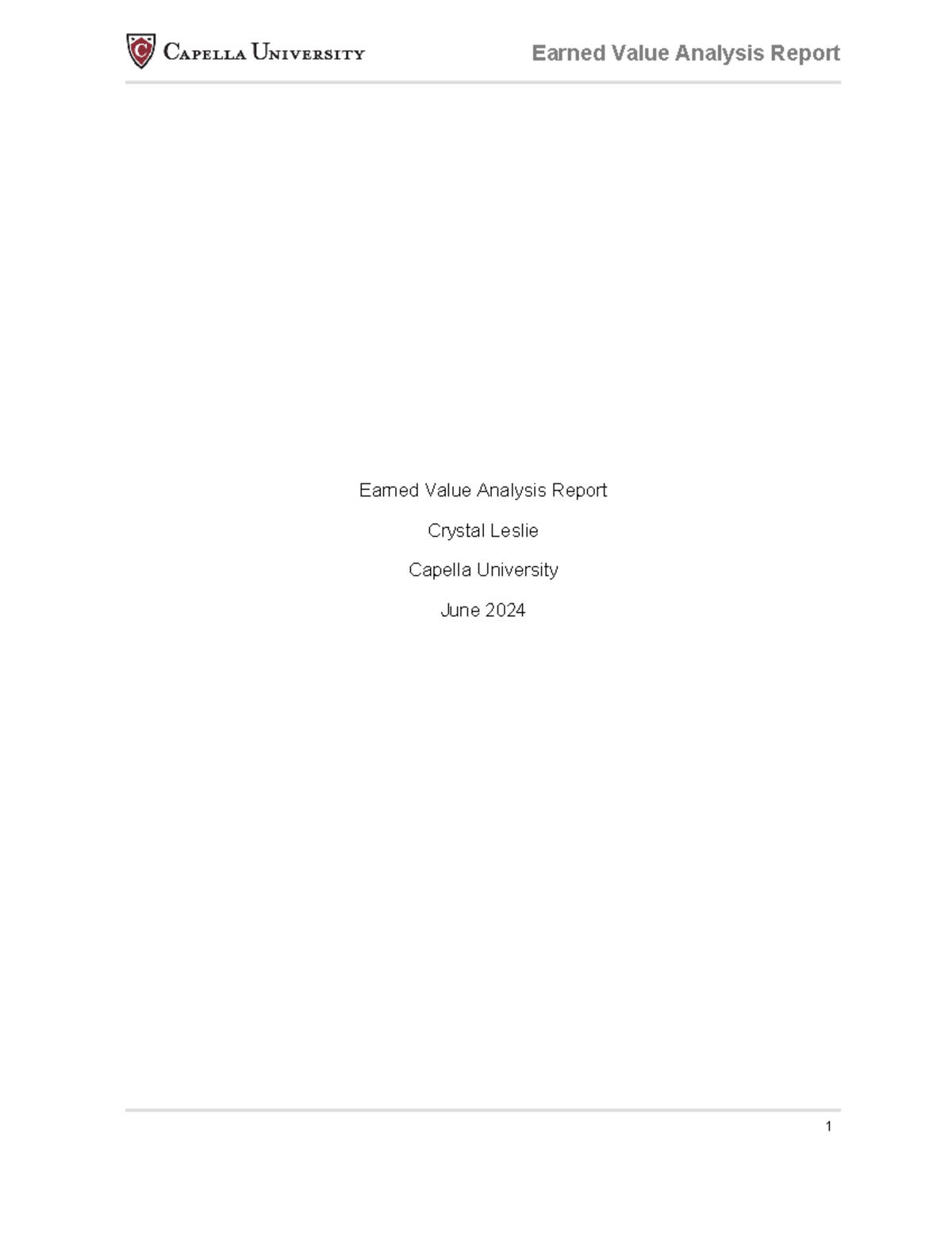 PM-FPX5333 Earned Value Analysis for Project NEO Evaluation - Studocu