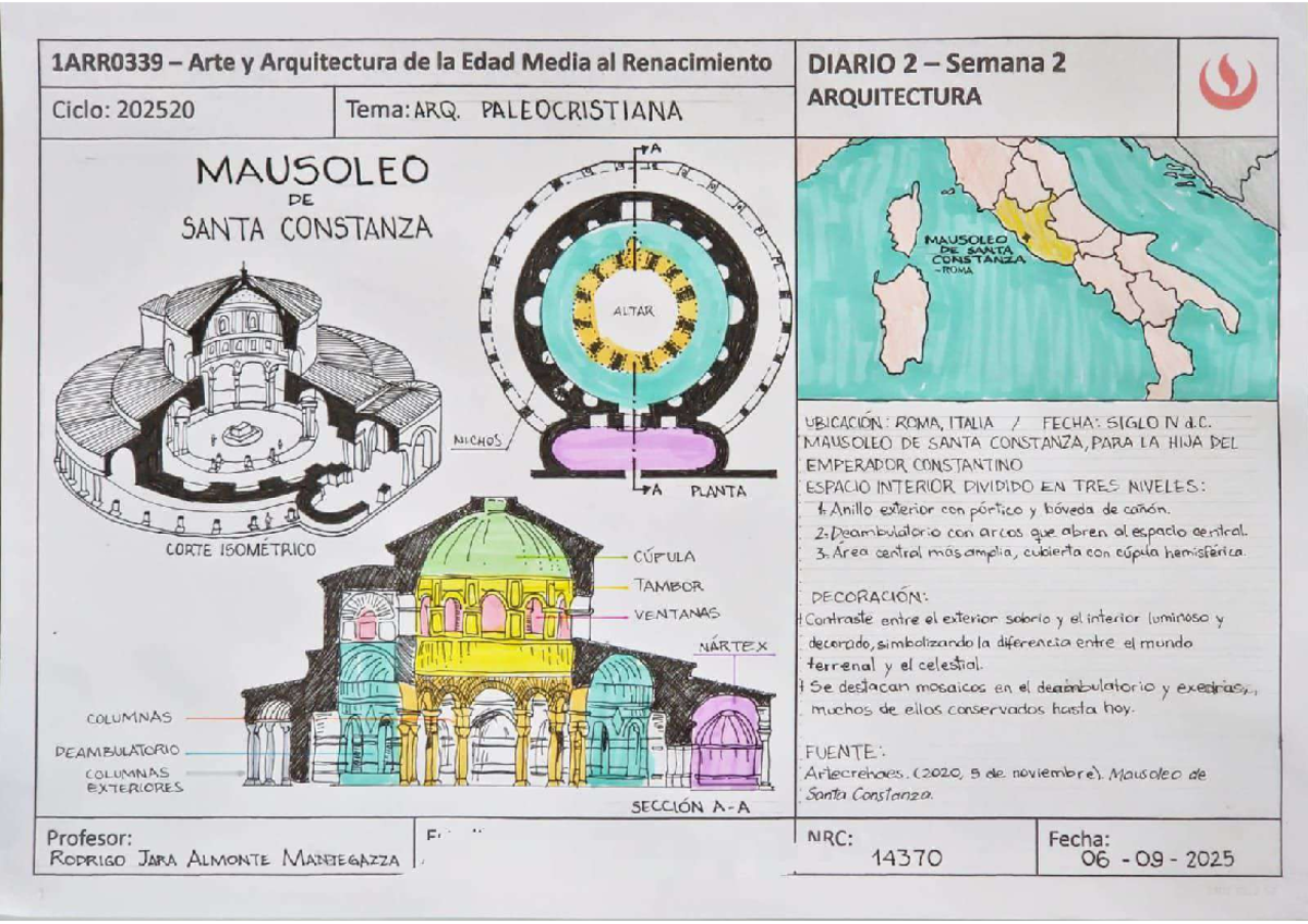 1ARR0339 Arte y Arquitectura: Mausoleo de Santa Constanza - Studocu