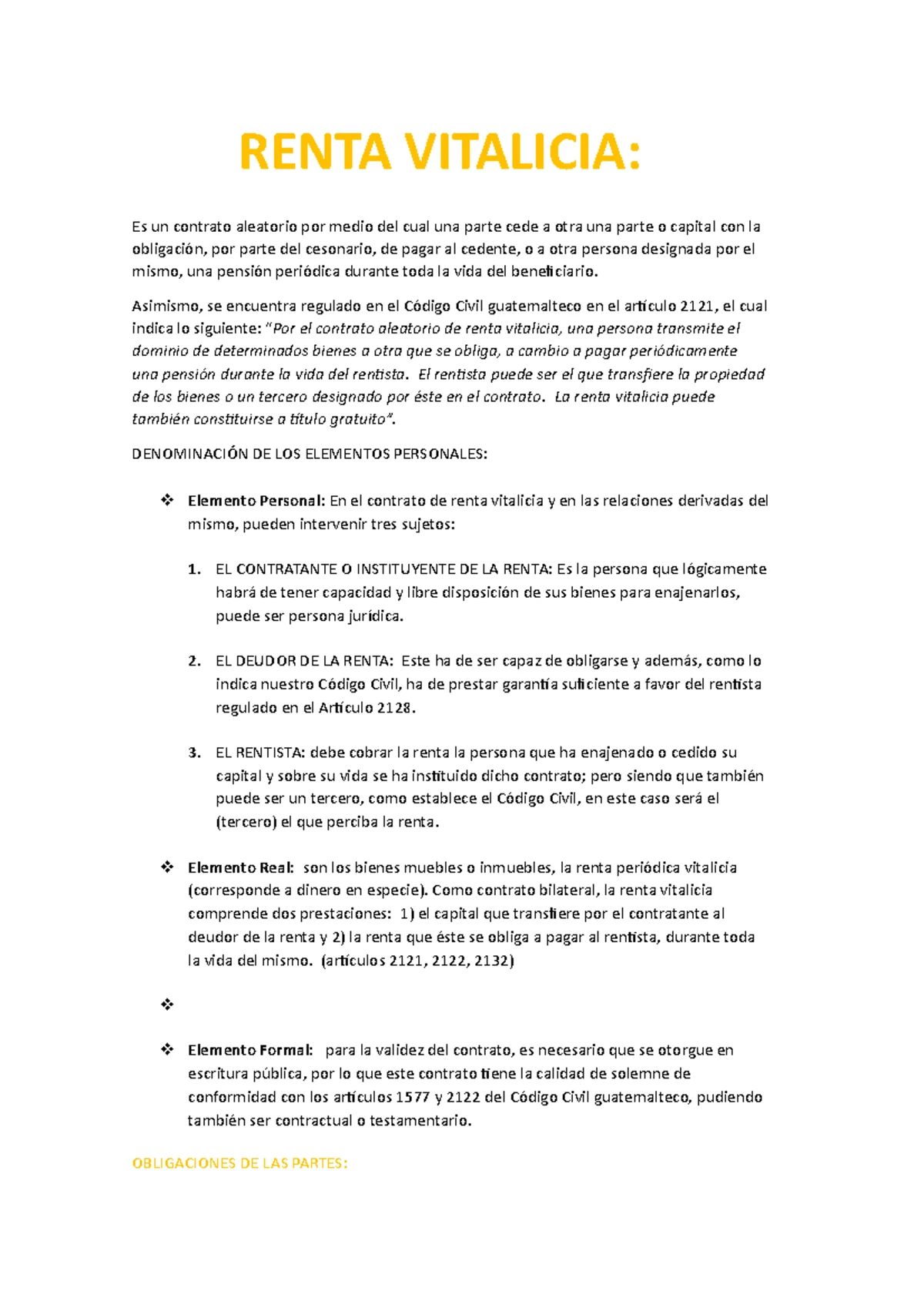 Cuadro Comparativo de Contratos: Depósito, Obra, Fianza y Renta ...