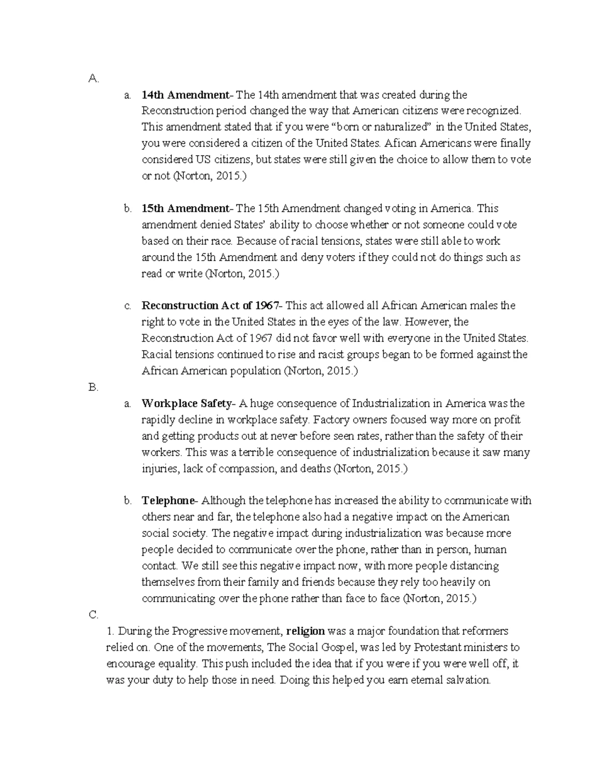 C121 Task 4 - task 4 -passed - A. The Great Depression was caused by ...