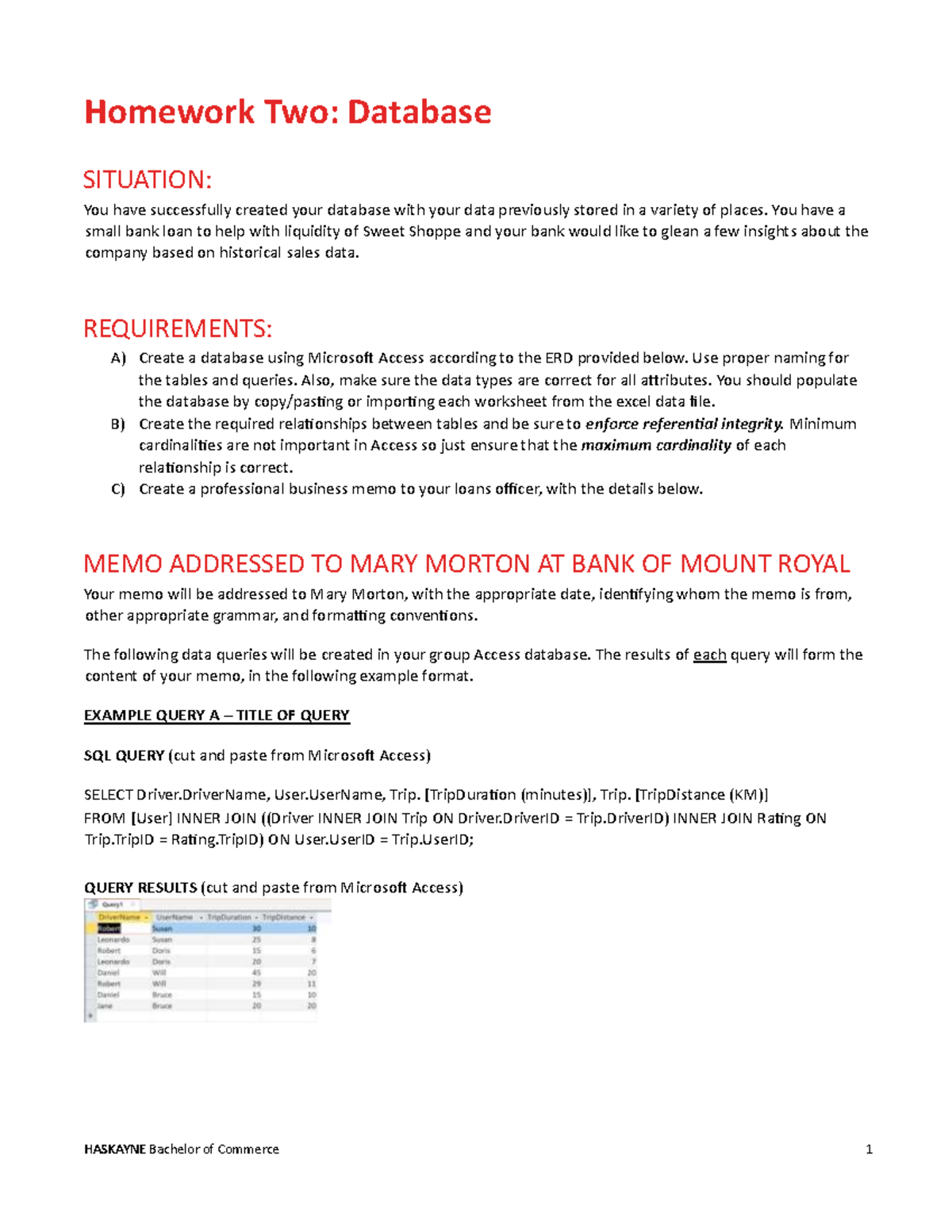 BTMA317 W2025 Homework 2: Database for Sweet Shoppe Insights - Studocu