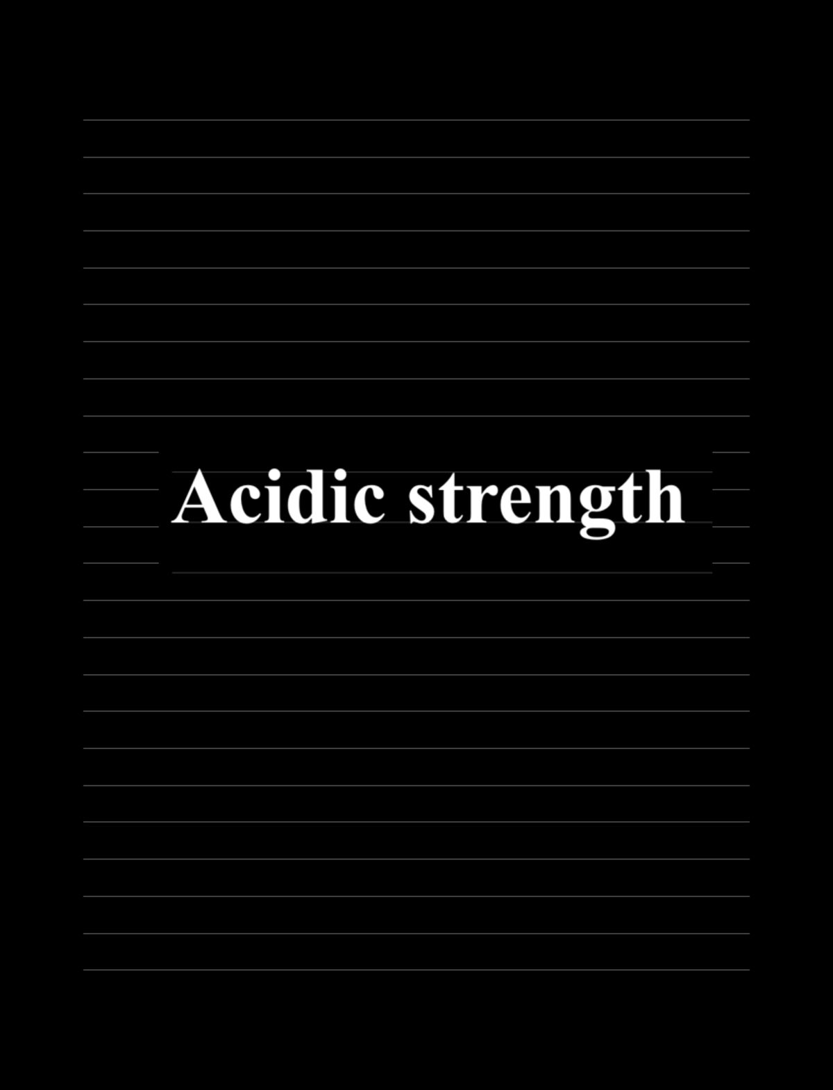 Acidic Strength Analysis: Organic Compounds and Ka Values - Studocu