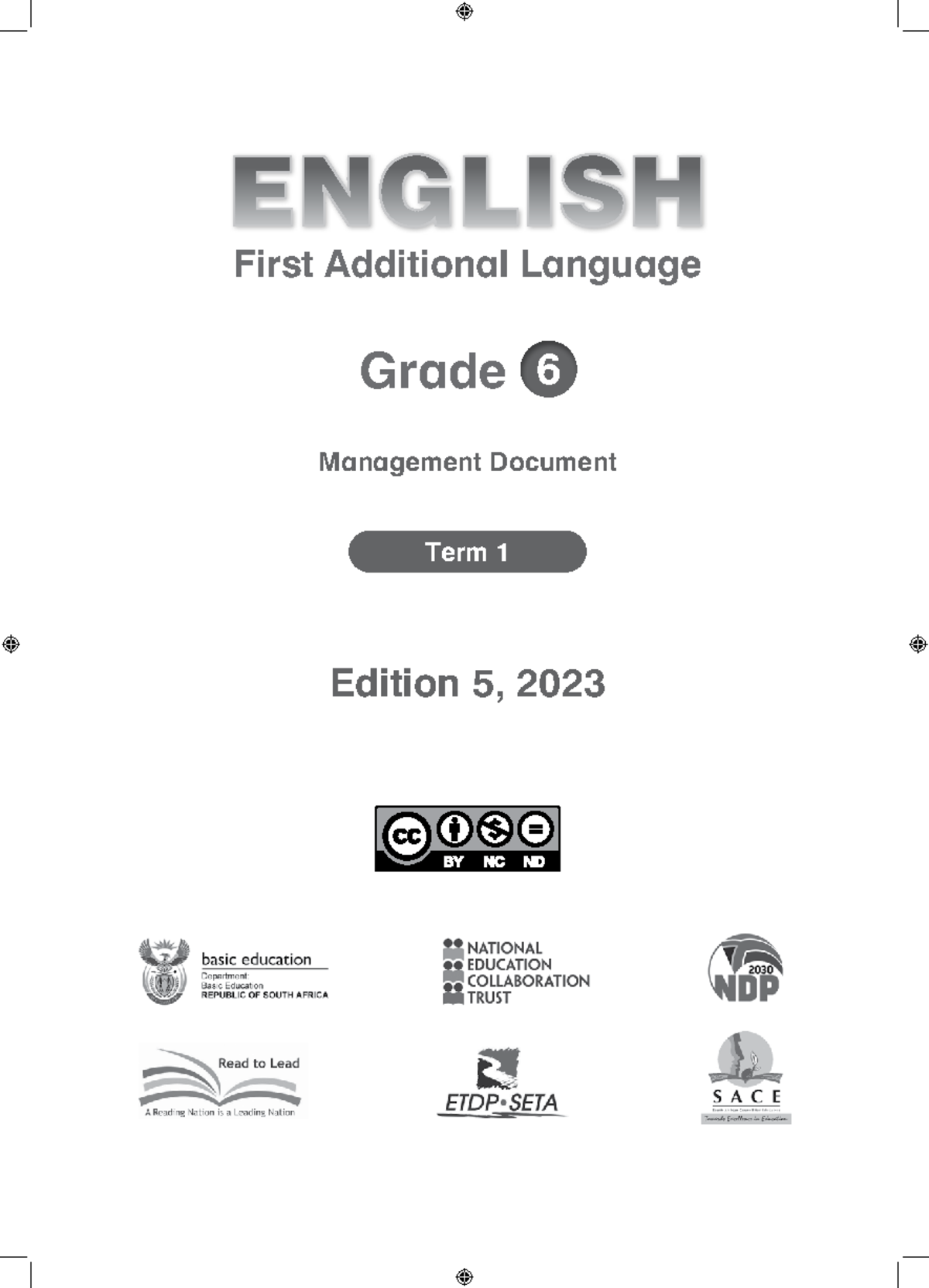 Grade 6 Term 1 2023 EFAL PSRIP Management Document - Studocu