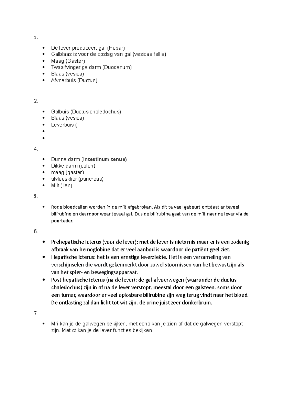 Project 1: Anatomie van de Lever en Galwegen - Studeersnel