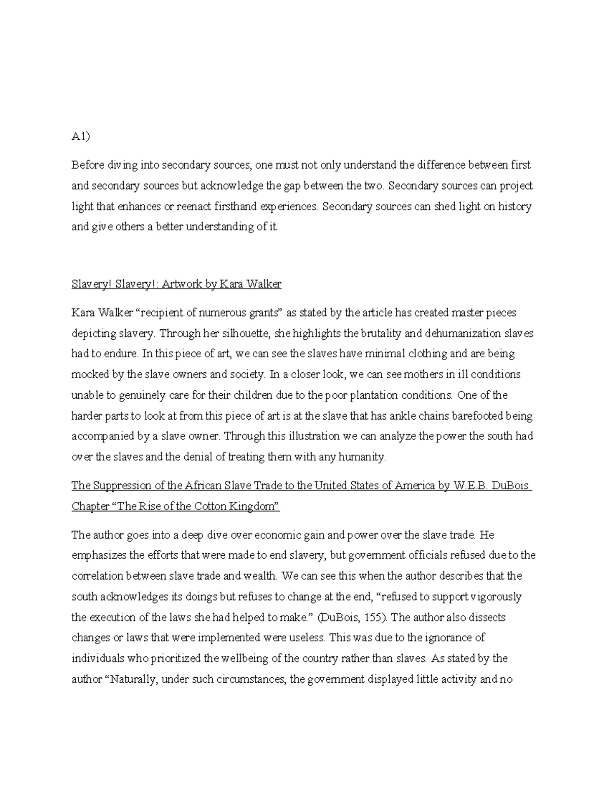 Task 2 for D267 - Passed first try - Task 2 A. 1. A key argument in ...