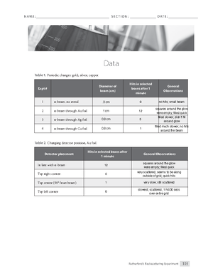 Experiment 8 - Report Sheet and Post-Lab Questions - Experiment 8 - The ...