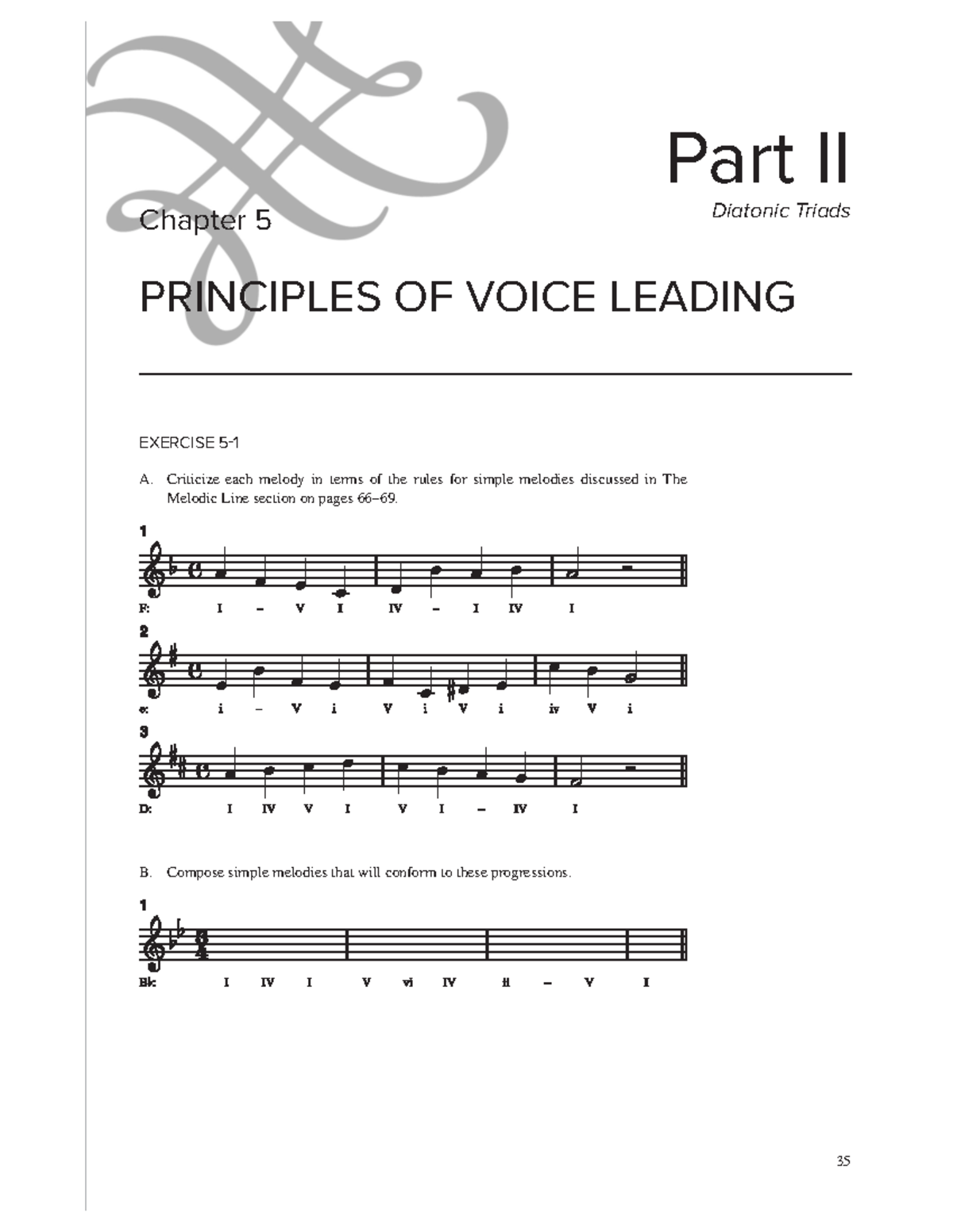 Chapter 5 - Voice Leading Principles Workbook Exercises - Studocu
