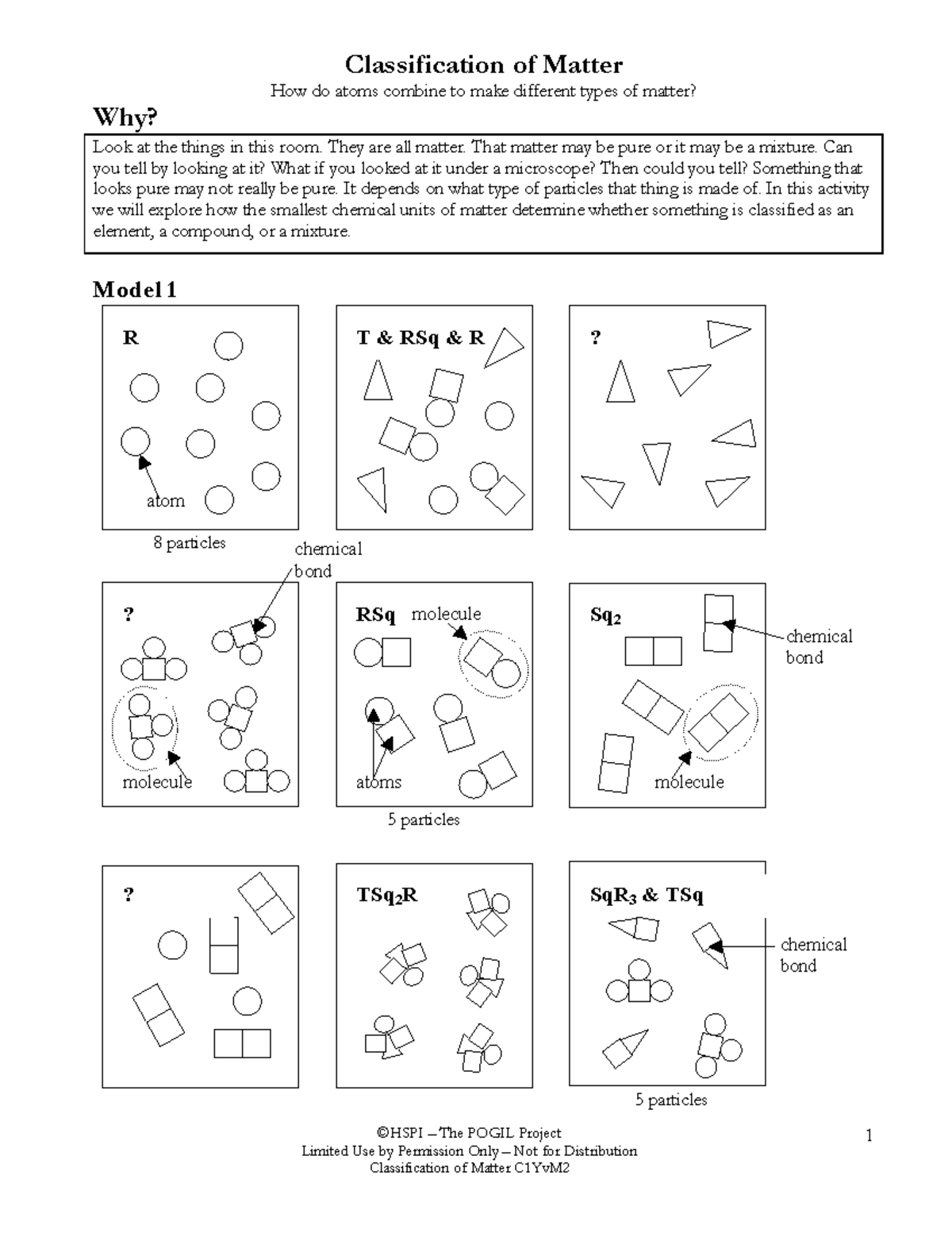 POGIL: Classification of Matter and Its Types Explained - Studocu