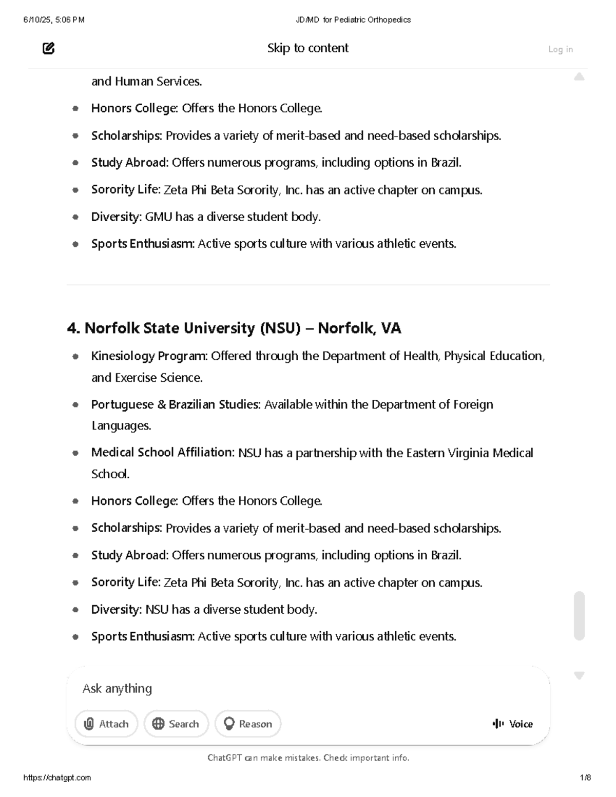 JD MD Pediatric Orthopedics Overview and Program Details - Studocu