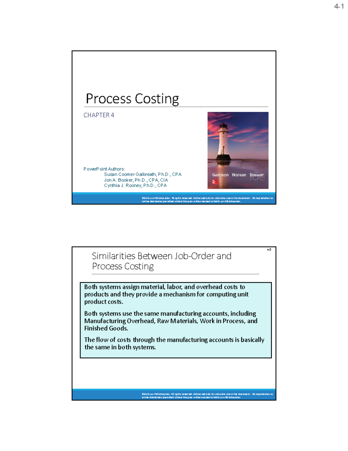 Garrison 16e PPT chapter 4 - PowerPoint Authors: Susan Coomer Galbreath ...