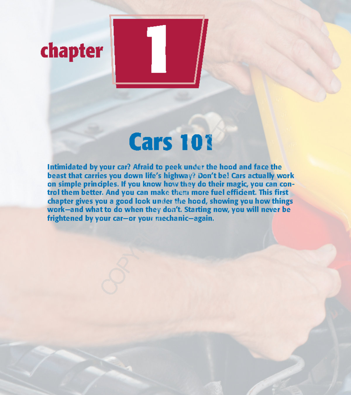 Cars 101 Chapter 1: Understanding Your Vehicle's Mechanics - Studocu