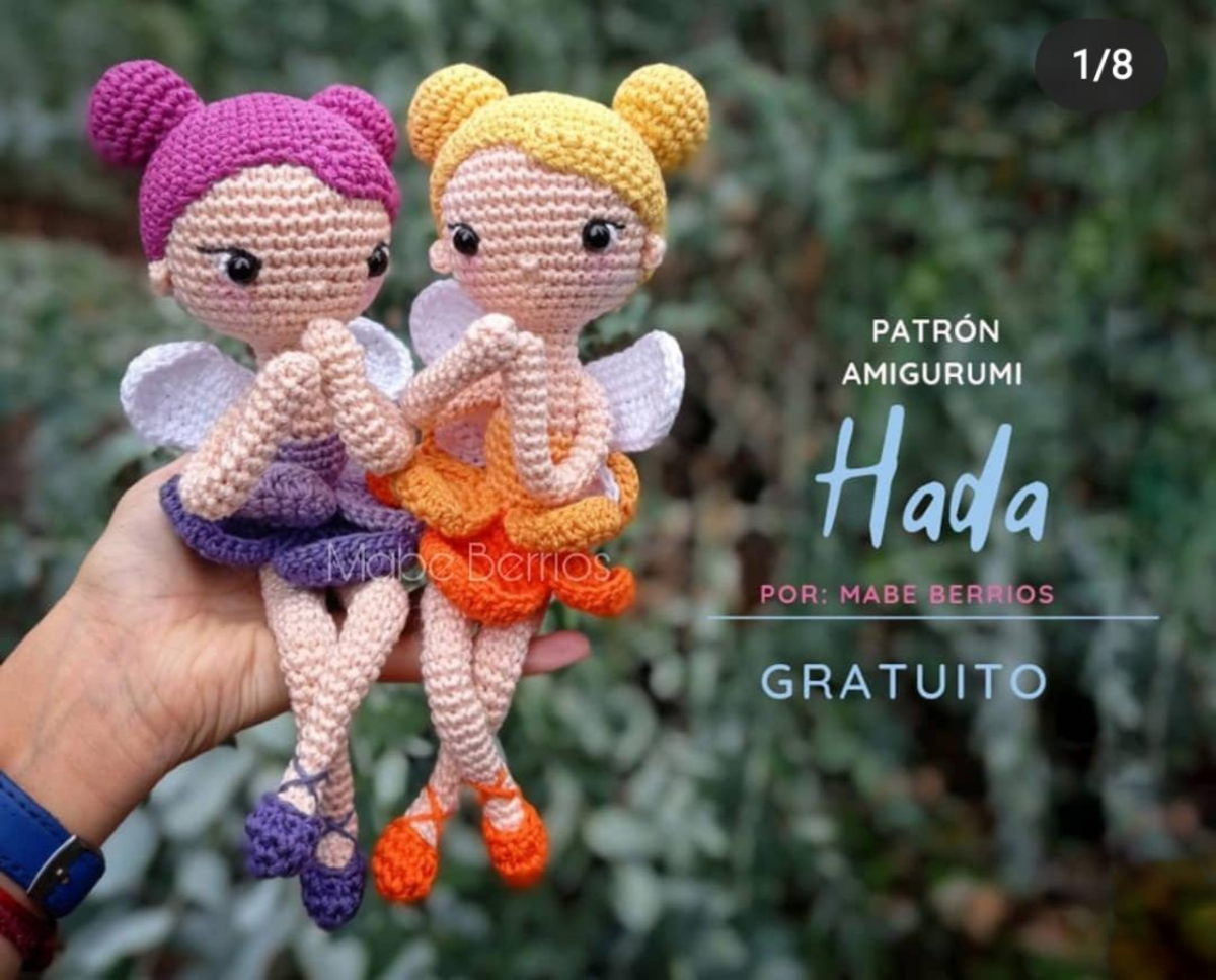 - Hada - Tejido a crochet. AMIGURUMI - PATRÓN AMIGURUMI Hada Mabe Berrios POR: MABE BERRIOS ...