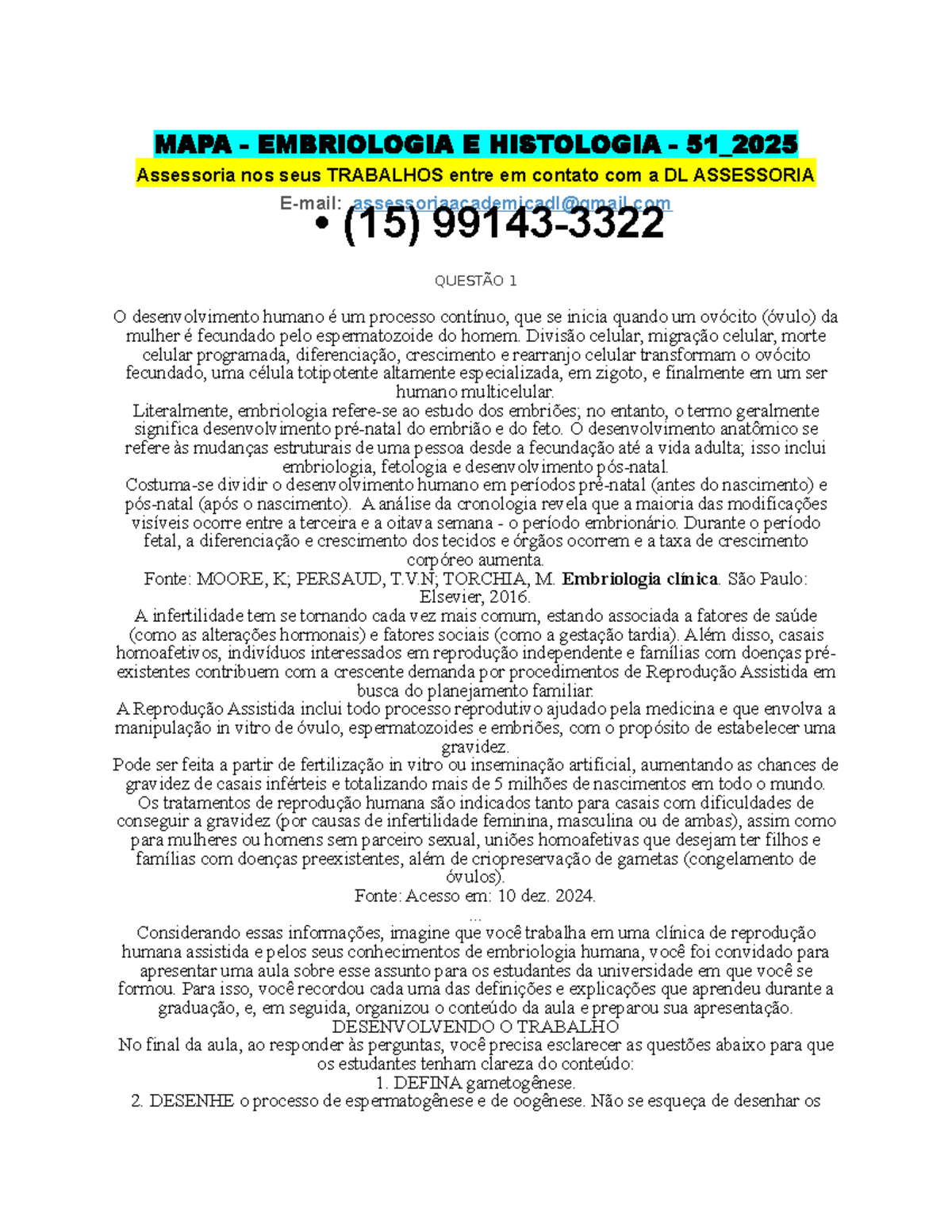 MAPA - EMBRIOLOGIA E HISTOLOGIA - 51_2025 - MAPA - EMBRIOLOGIA E ...