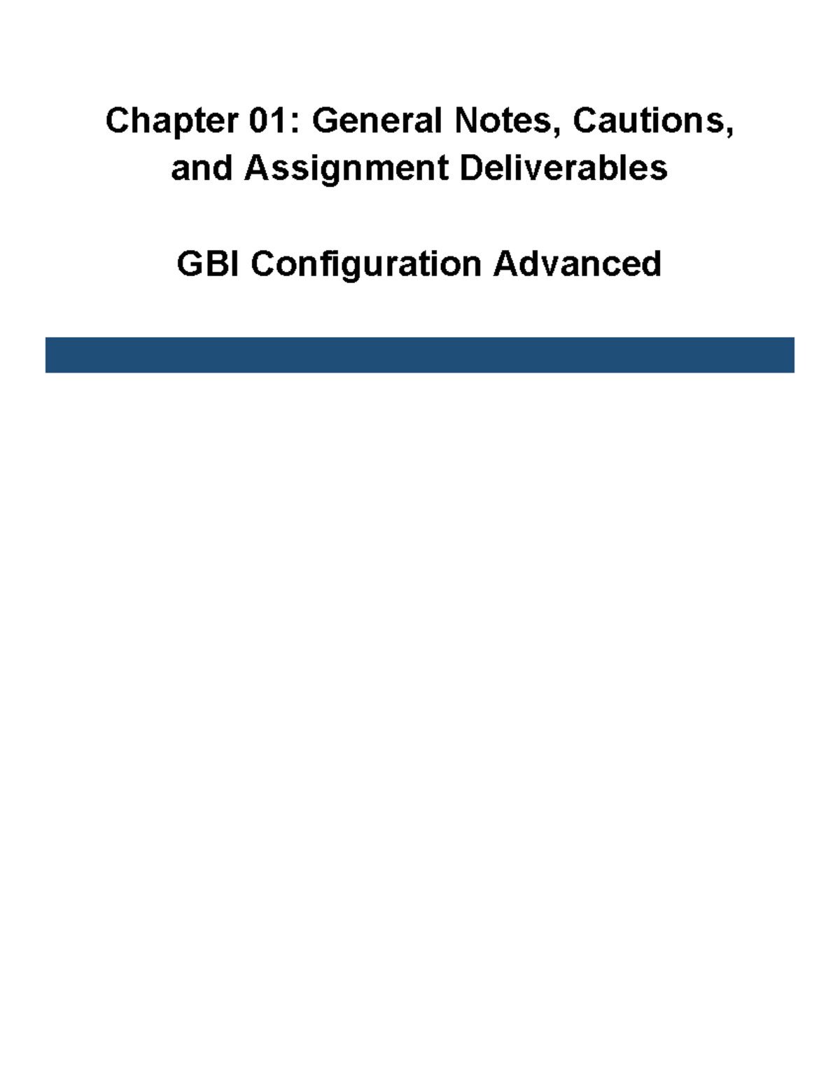 Ch 01 Introduction S4hana 2020 V1 Chapter 01 General Notes Cautions