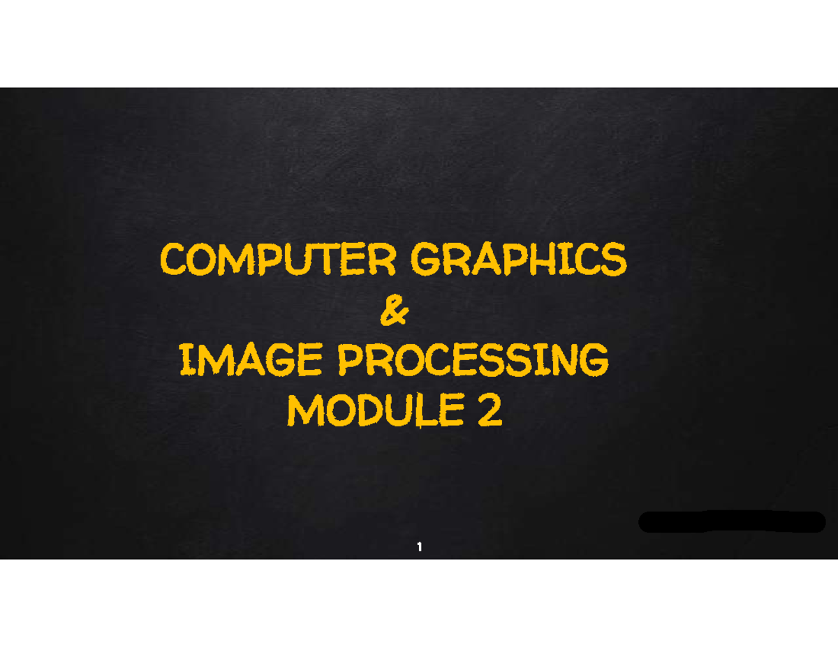CGIP Module 2: Filled Area Primitives & Transformations Notes - Studocu
