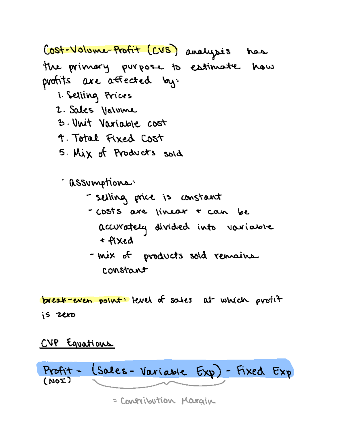 ACC202 Chapter 5 - Cost-Volume-Profit Relationships - Cost Volume ...