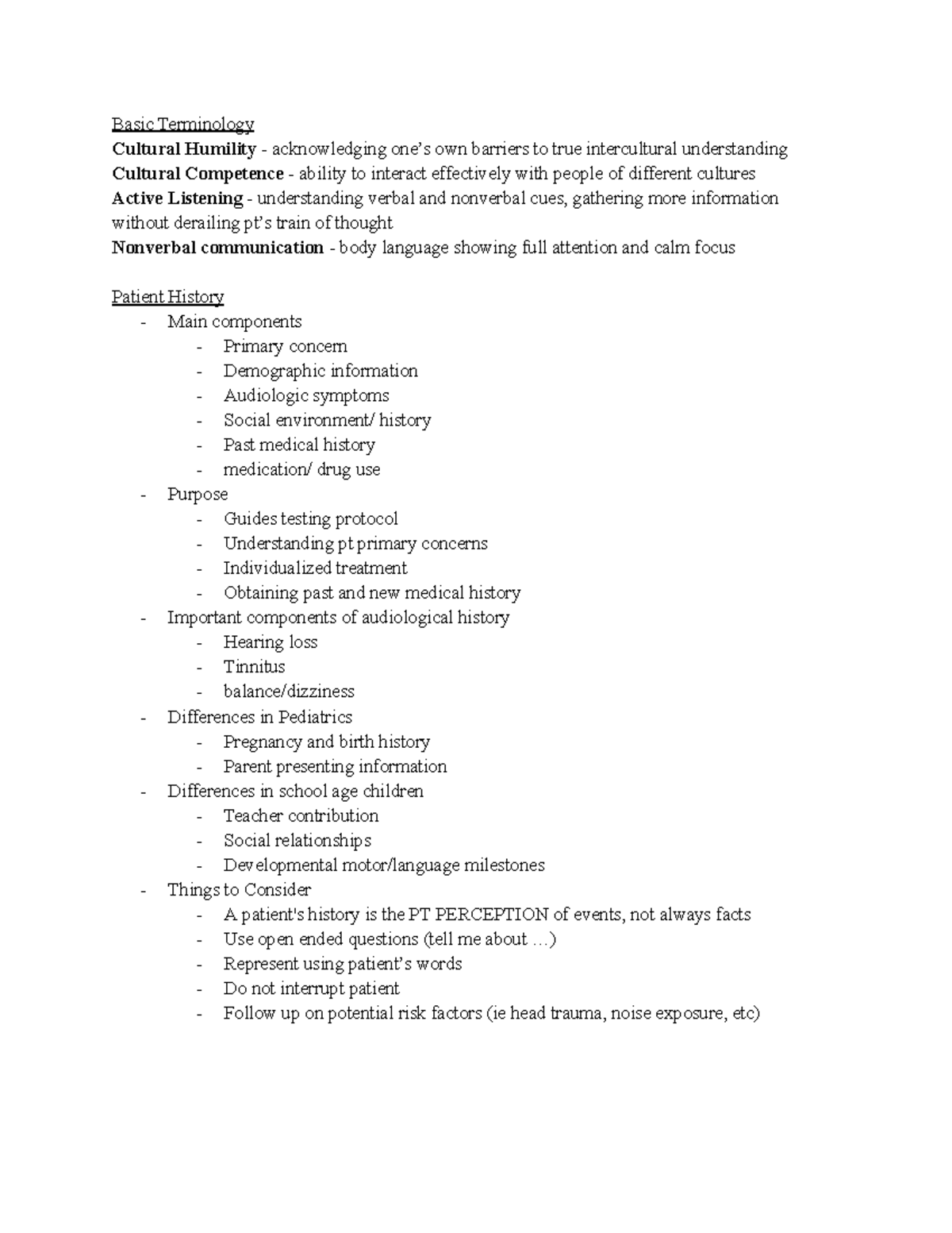 PCCI Final Study Guide: Cultural Competence & Patient Communication ...
