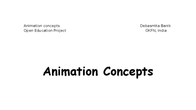 Animation Concepts: A Comprehensive Guide for OEP (OKFN) - Studocu